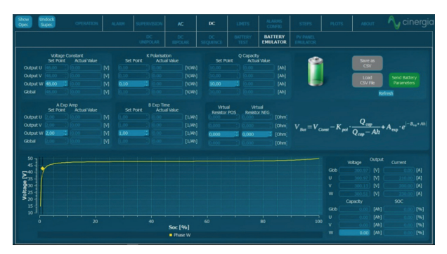 Battery Emulator for Testing and Characterization | CINERGIA